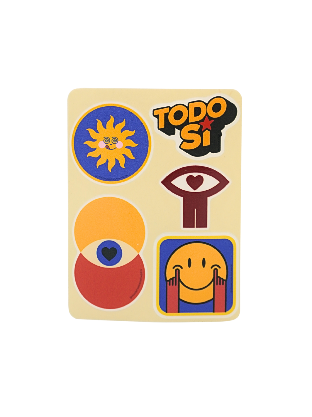 Plantilla de Stickers "TODO SI" – Venimos a Pasarla Bien.